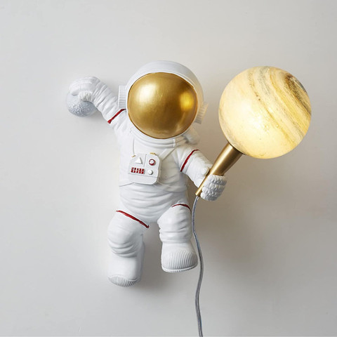 astronaut wall light