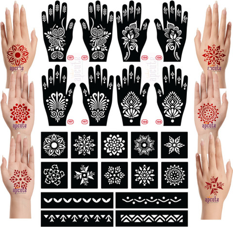 henna patterns on paper