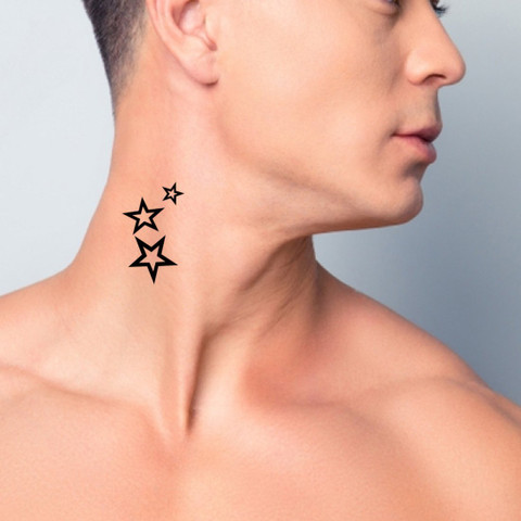 neck tattoo sticker