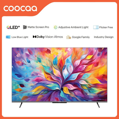 Coocaa Frameless 164 cm (65 inch) QLED Ultra HD (4K) Smart Google TV ...