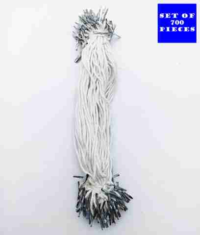 CRAFTWAFT White 500pcs, Cotton File Tags Thread 10 inch Long for Tag ...