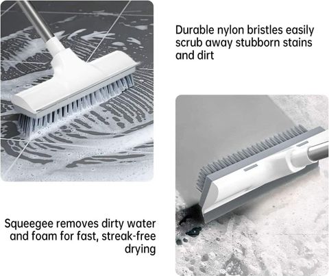 Nycus 2 in Single Pure Bathroom Clean Tool Microfibre Wet and Dry Brush ...