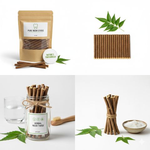 DENMART Neem Sticks Natural Herbal Datun for Oral Care Ayurvedic ...