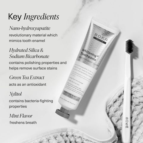 Boka Nano Hydroxyapatite Toothpaste for Sensitive Teeth – Fluoride Free ...