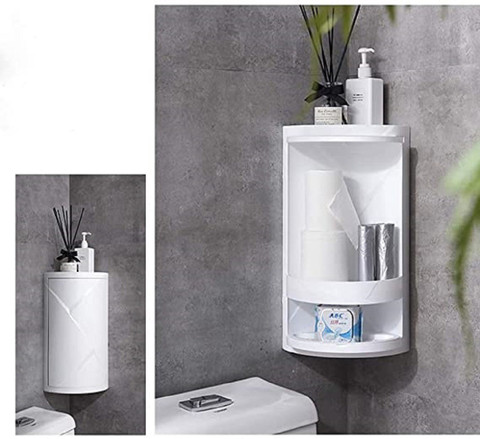 bathroom rotating shelf