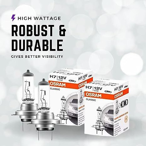 OSRAM H7 80W Normal (2 bulbs) Headlight Car LED (12 V, 55 W) Price in ...