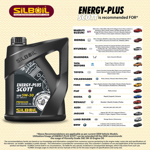 SILBOIL FT305004 ENERGY PLUS SCOTT 5W-30 SM/CH-4 Full-Synthetic Engine ...