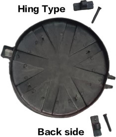 R K water Black Hing Type Water Tank Lid ( Dhakkan ) 500 L Water Tank ...