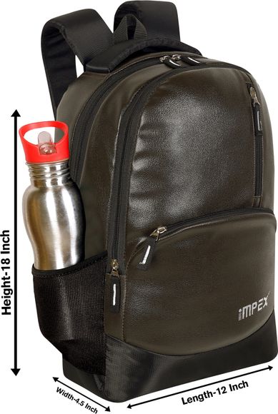IMPEX Brown Backpack For Office/Collage/School For Men and Women 35 L ...