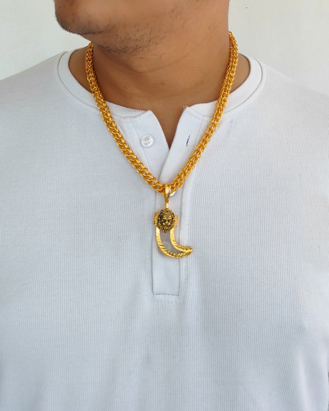 lion teeth locket