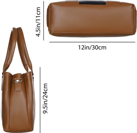 Buy Perfect Choice Women Tan, Black Hand-held Bag Black, Tan Online ...