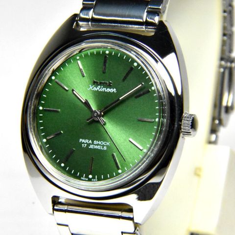 DIXOT Shock Hand Winding Watch Case 36 mm HMT Kohinoor Sunburst Green ...