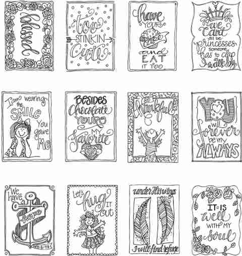 mini coloring pages for kids