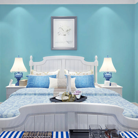 solid blue wallpaper for walls