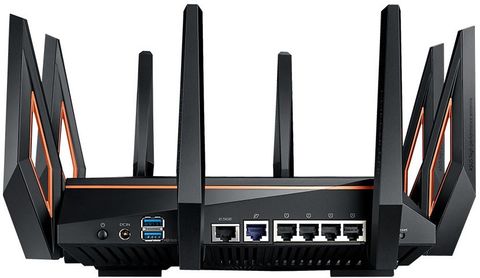 ASUS GT-AX11000 Gaming Router 2.4 GHz, 5 GHz 11000 Mbps Wifi Speed Tri ...