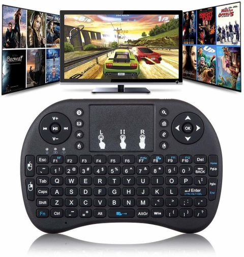 SrO Mini Wireless 2.4Ghz Keyboard Air Mouse with Touchpad Mouse Smart ...