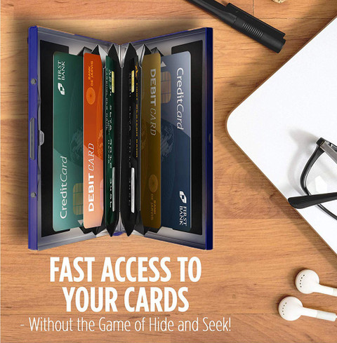 Flipkart.com | StealODeal RFID Protected Slim Blue Stainless Steel ...