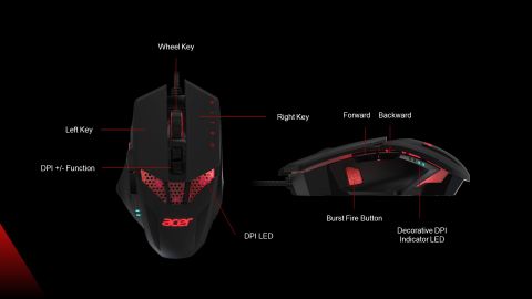 Acer Nitro Wired Ambidextrous Optical Gaming Mouse - Acer : Flipkart.com