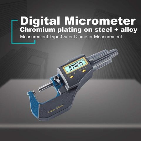 digital outside micrometer least count