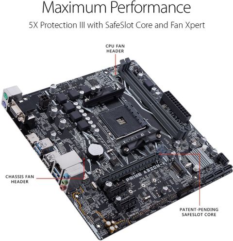 ASUS PRIME A320M-K AM4Socket Micro-ATX AMD 320 Chipset DDR4 Motherboard ...