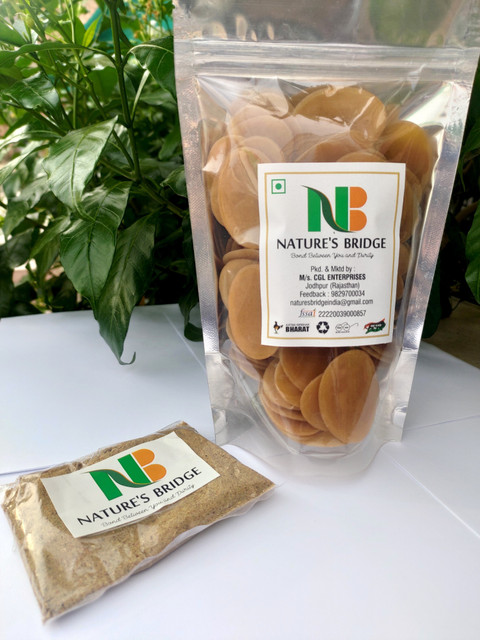 Nature's Bridge Ready-to-Fry Dry Pani Puri Papad (100 Pcs.) with Masala ...
