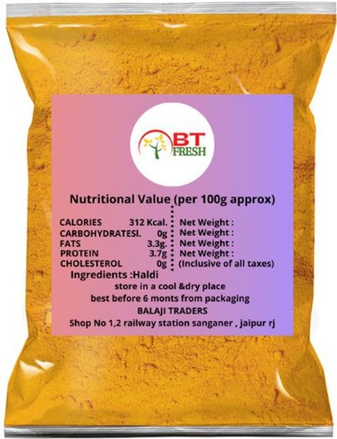 BT Fresh Best Quality Haldi powder | 200g Price in India - Buy BT Fresh ...