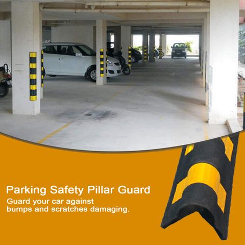 Ladwa 1000mm, 4 Pieces Parking Safety Pillar Guard, Rubber Corner ...