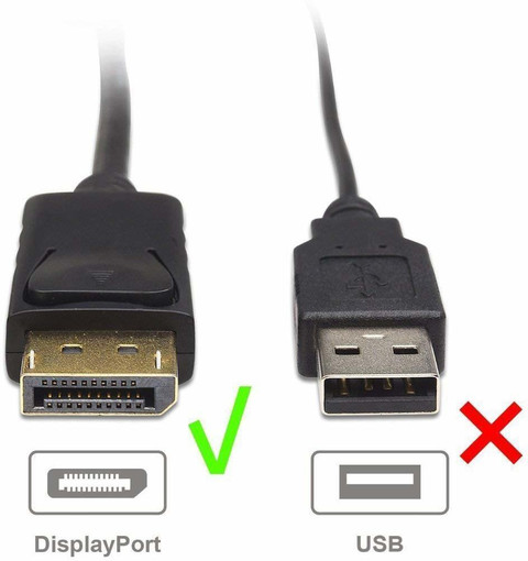 NIGSUR Video Cable 1.5 m 4K Resolution DisplayPort DP to DP DisplayPort ...