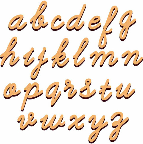 cursive alphabet numbers