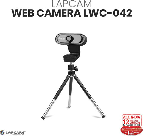 LAPCARE LWC-042 / 720P HD 720 HD Webcam with Built-In Microphone USB ...