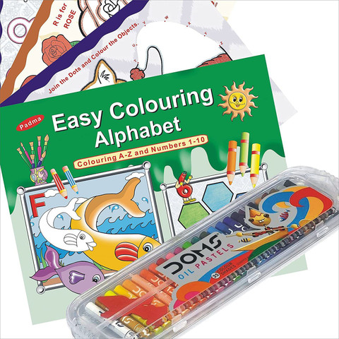 oil pastel coloring book