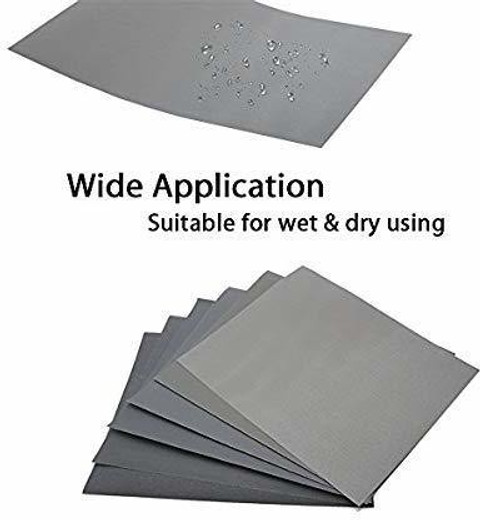 sarrah Silicon Carbide Sand Paper Wet/Dry 400, 600, 1000, 1500, 2000 ...