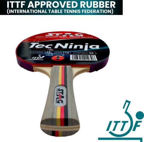 STAG Tec Ninja Table Tennis racquet Red, Black Table Tennis Racquet ...