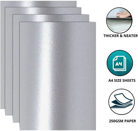shiny silver paper