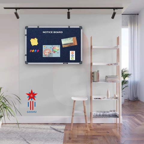 GOSHU 2x3 feet Notice Board / Pin Up Display Board with 50 pins for ...