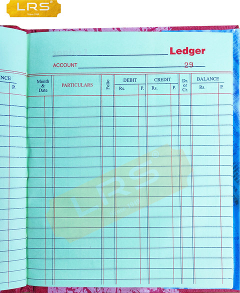 LRS Ledger Account Book Short Size - 21 * 17 cm - 80 GSM Ledger Paper ...