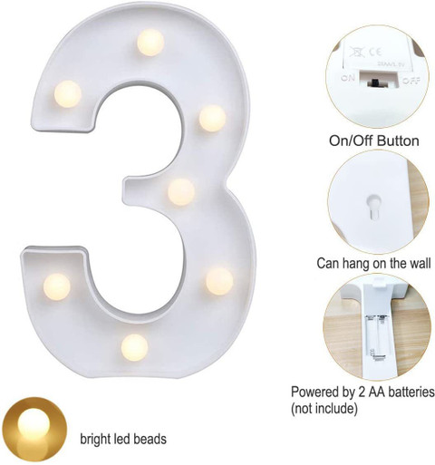 number 3 light