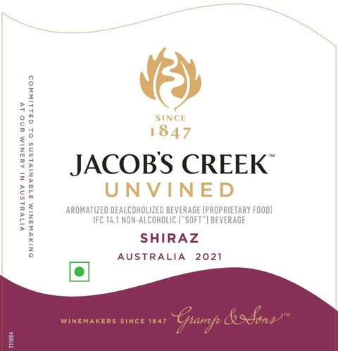Jacob's Creek Non Alcoholic Red Wine De Alcoholized Price in India ...
