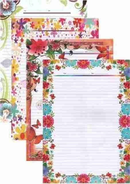 Flipkart.com | Eclet A3 Designer sheets one side rule. Pack of 60 ...