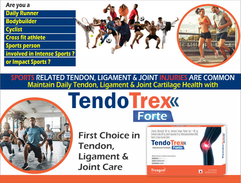 Trexgen TENDOTREX FORTE Tendon Joint LigamentCollagen Peptides I ...