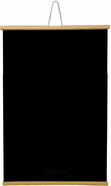 YAJNAS 2x3 Feet, Non Magnetic Wooden Black Chalkboard & 1 Duster 10 ...