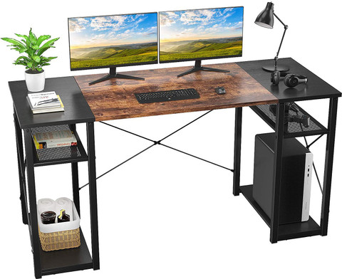TEKAVO Computer Table for Home Office Laptop Study Writing Desk with ...