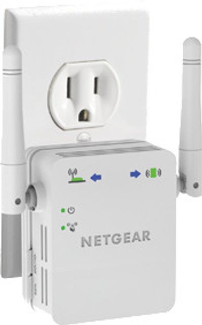 NETGEAR WN3000RP-200INS//WN3000RP WiFi Range Extender 2.4 GHz 300 Mbps ...