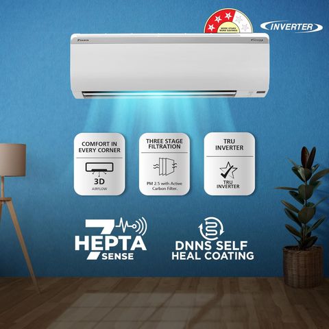 Flipkart.com | Buy Daikin 2025 Model 1.5 Ton 3 Star Split Inverter AC ...
