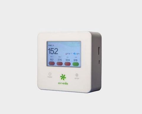 Airveda PM2.5, PM10, CO2, Temp & Humidity TOUCH Monitor- High Accuracy ...