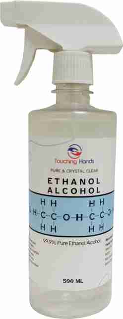 Touching Hands Pure & Crystal Clear Ethanol, Premium Grade | 99.9% Pure ...
