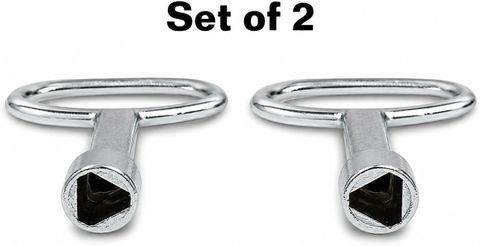 VKeys Elevator/Lift Door Open Keys, Set of 2, Triangular Socket Allen ...