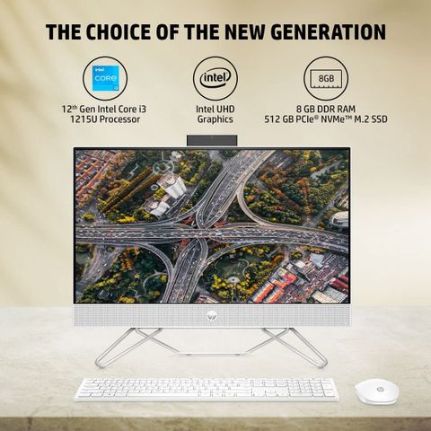 HP All-in-One PC 12th Generation Core i3 (8 GB DDR4/512 GB SSD/Windows ...