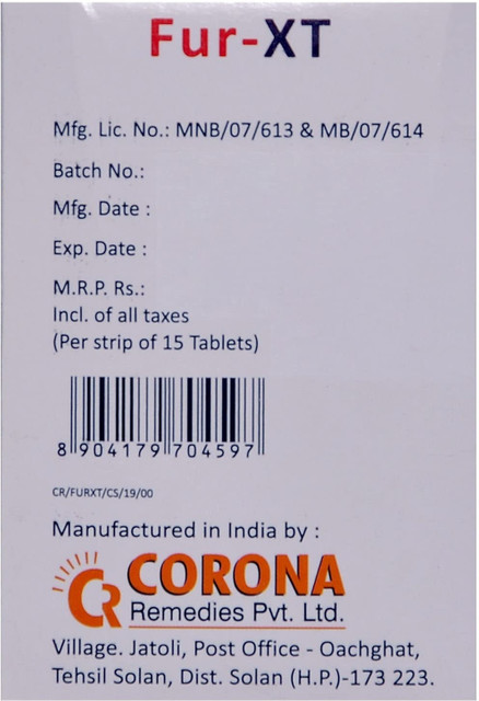 Fur Xt Tablet ( 15 Tab) Tablets Price in India - Buy Fur Xt Tablet ( 15 ...