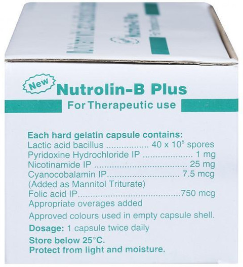 Nutrolin B Plus Capsules (15 Cap) Capsules Price in India - Buy ...